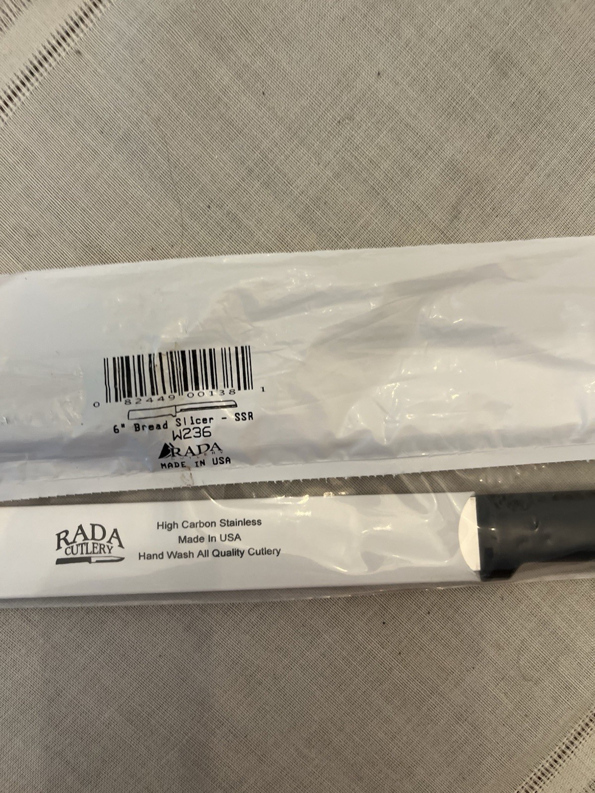Rada Cutlery Bread knife R136 - 6" serrated blade rolls, buns+ L/R hand ...