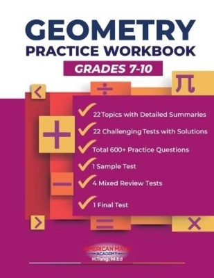 American Math Academy Geometry Practice Workbook (Tascabile) | eBay