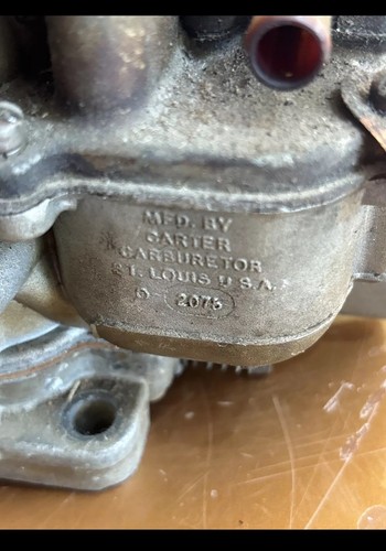 Carter Carburetor 2-barrel 6150S 0-2075 Dodge Truck 318 360 Nice Clean ...