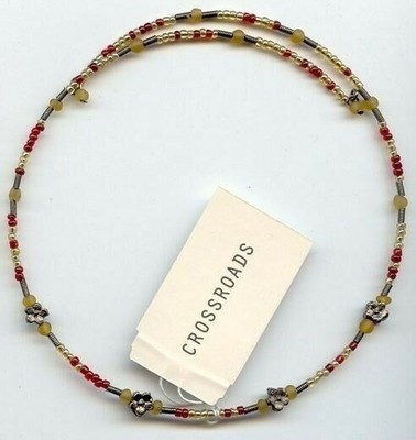 6 "CROSSROADS" BEADED FLOWER WIRE NECKLACES - $60 RETAIL VALUE 821A | eBay