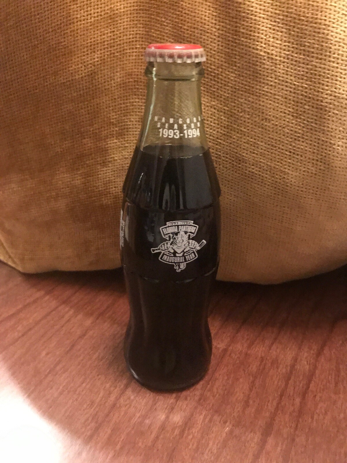 COCA COLA COKE Florida Panthers Inaugural Season 1993 1994 8oz BOTTLE ...