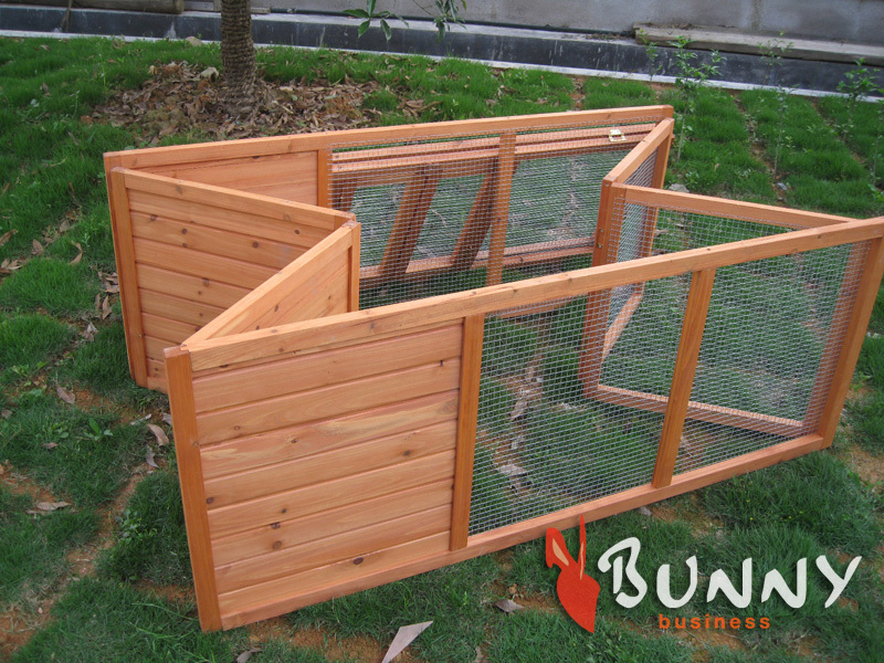4FT FULLY FOLDING SHELTERED RABBIT / GUINEA POULTRY RUN RUNS HUTCH ...