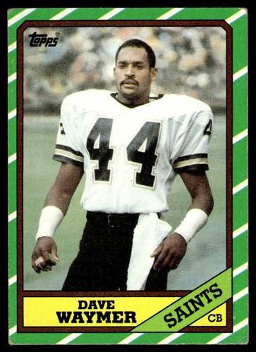 1986 Topps #347 Dave Waymer New Orleans Saints | eBay