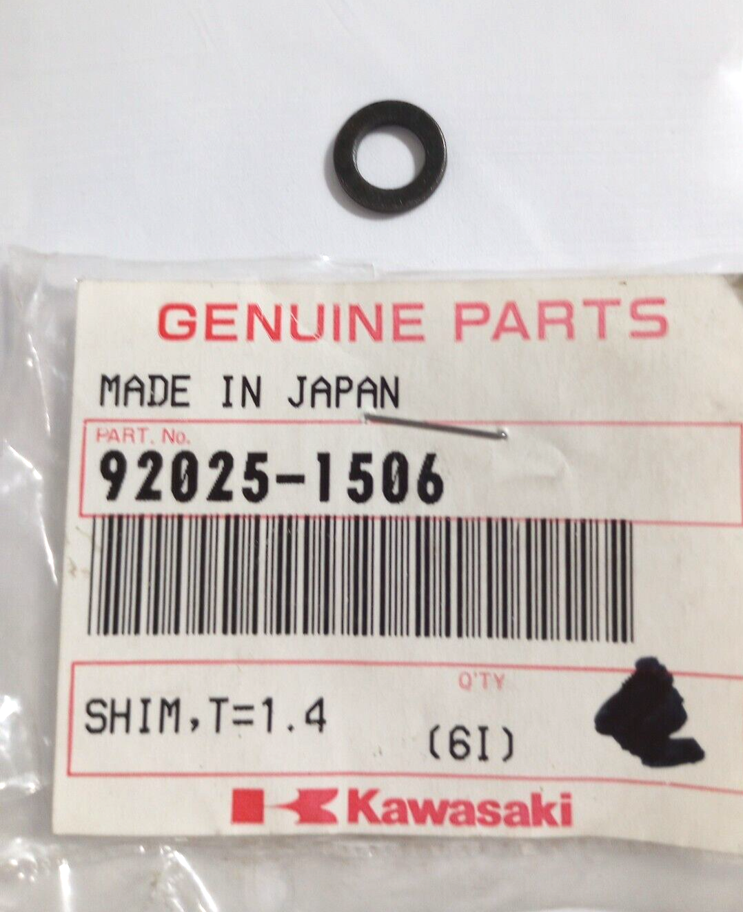 Kawasaki KLR250, KL600 Shim 1.4MM NOS 92025-1506 (L-4917) | eBay