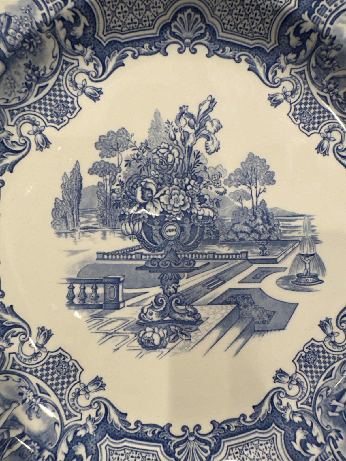 Spode Blue Room Seasons dinner plate 10 1/2 in Mint Blue & White ...