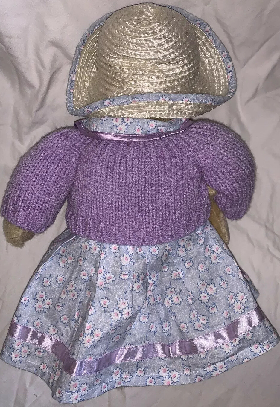 THE CHERISH COLLECTION NOVA PLUSH BEAR 14” Wearing Dress Sweater Hat ...