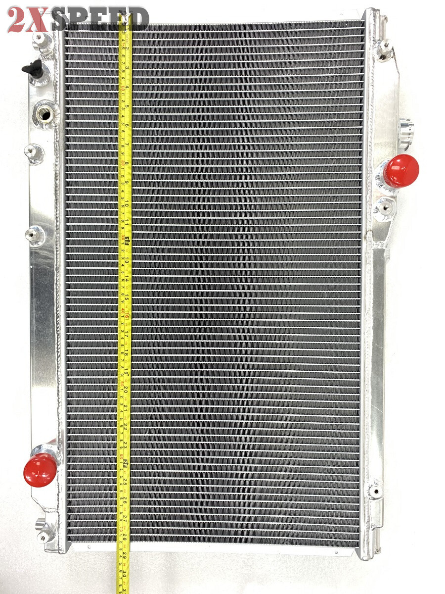 Dual Core Radiator for 93-98 TOYOTA SUPRA Manual with 12" Fan and ...