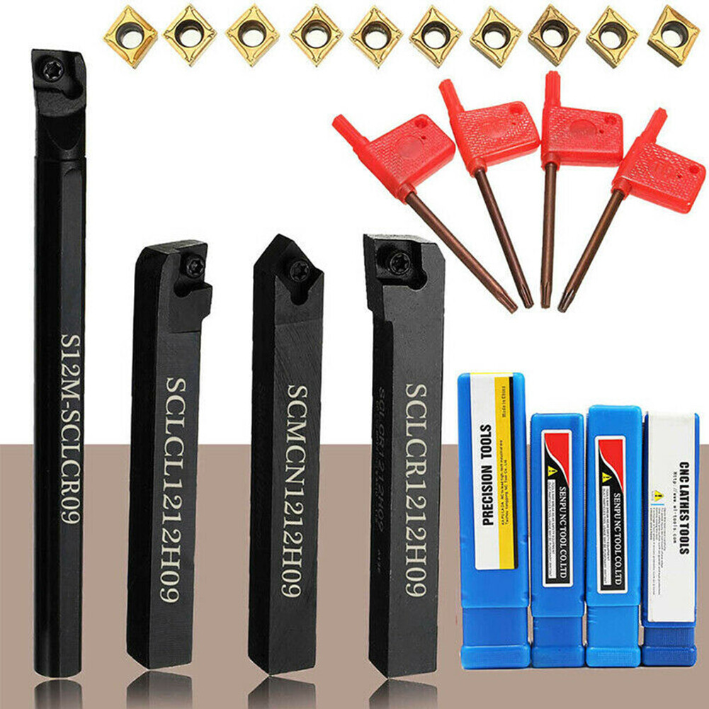 18Pcs Set Of 12mm Lathe Turning Tool Holder Boring Bar CNC Tool Lathe ...