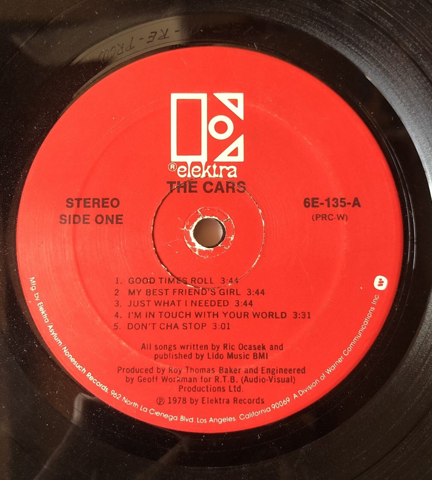 THE CARS Debut Album includes My Best friends Girl -RIP Benjamin Orr ...