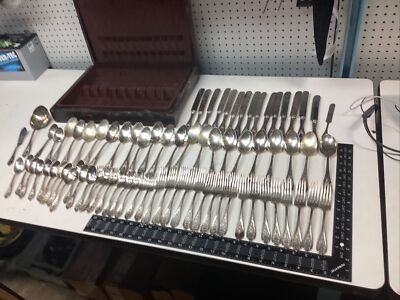 80 Flatware Silverware Set Forks Knifes Spoons Rogers Brothers XS ...