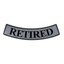 Retired Reflective Bottom Rocker Patch, Motorcycle Rocker Patches | eBay