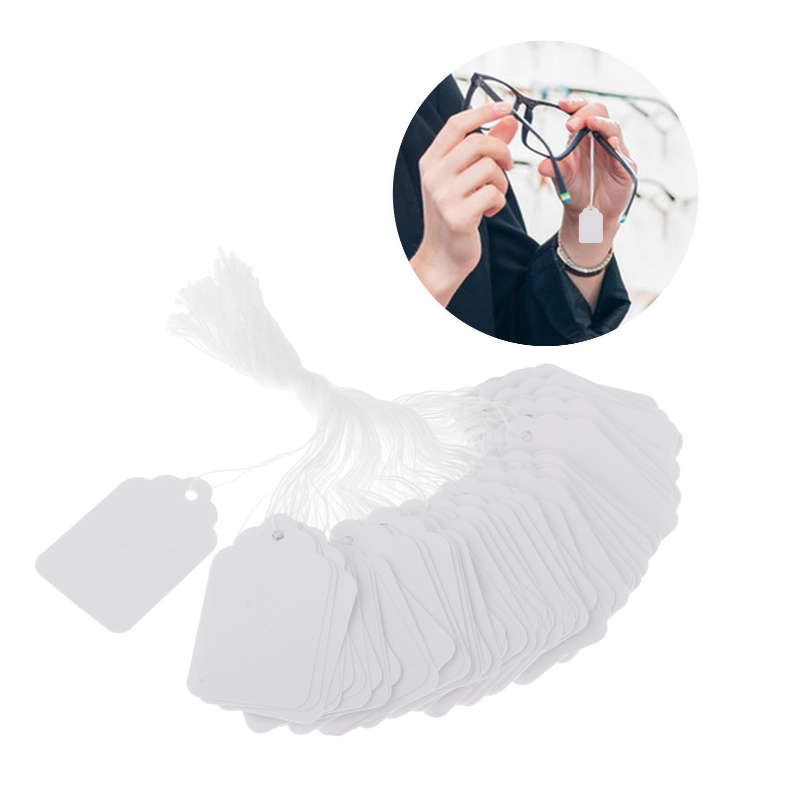 5X 100 Pieces Paper Tags with String Attached Price Hanging for | eBay