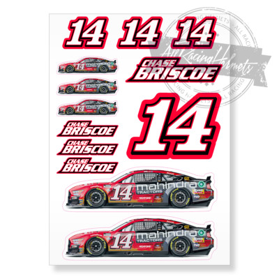 Chase Briscoe #14 Toyota Ford A4 Printed Vinyl Decal Sticker High ...