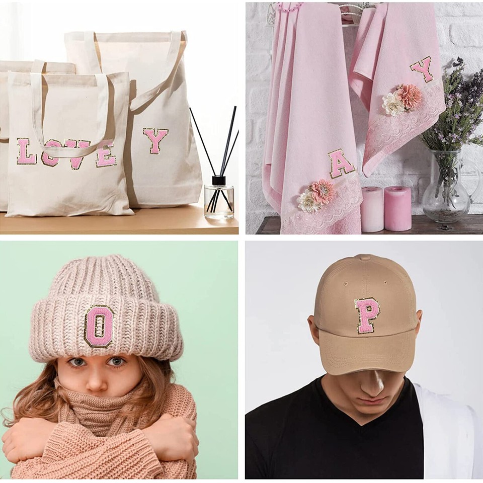 26 Pieces Chenille Letter Patches Iron on Patches,A-Z Alphabet Sew on ...