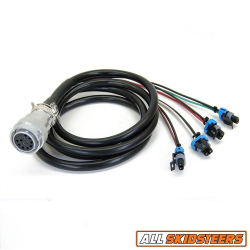 Skid Steer Aux Control Harness 8' - 4 Function Delphi 14 Pin Connector ...