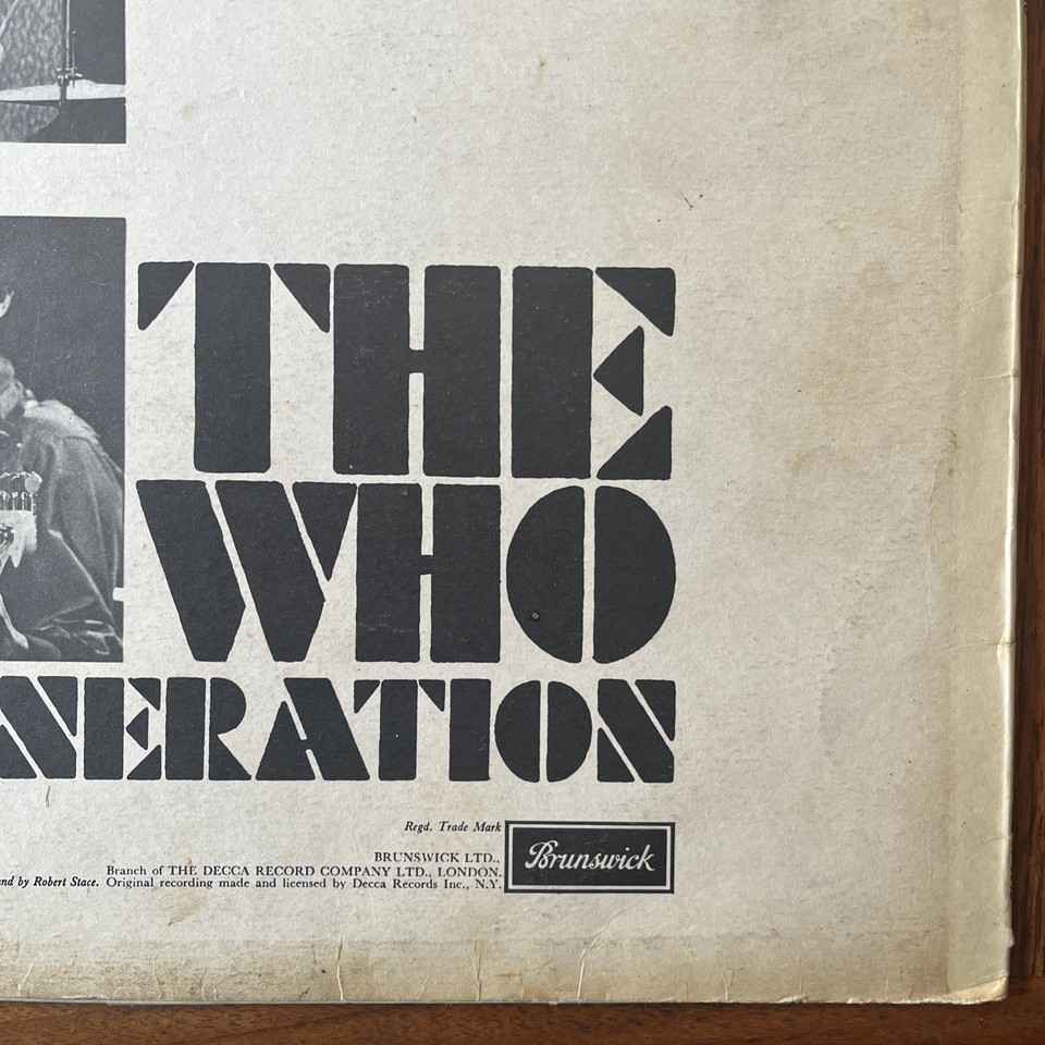 THE WHO - My Generation LP 1965 UK Brunswick LAT 8616 MONO Rare First ...