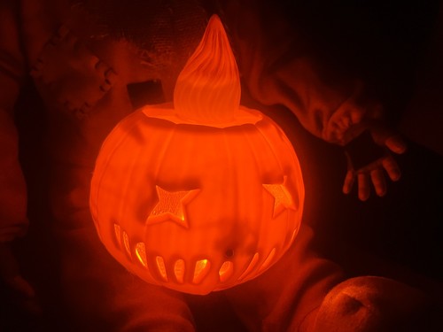 Trick r Treat Sitting Sam Doll PUMPKIN ONLY Halloween Decoration 30 ...