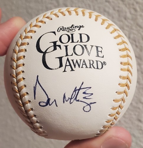 Don Mattingly New York Yankees Signed Autograph Auto Gold Glove Award ...