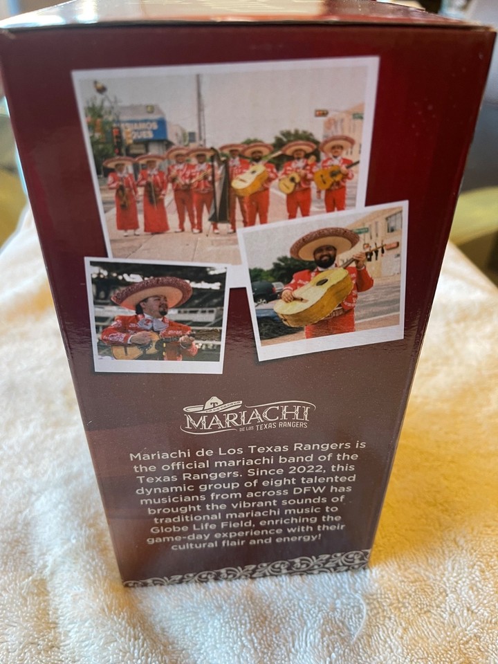 SUGAR SKULL BOBBLEHEAD Texas Rangers Mariachi Hispanic Heritage SGA 09 ...