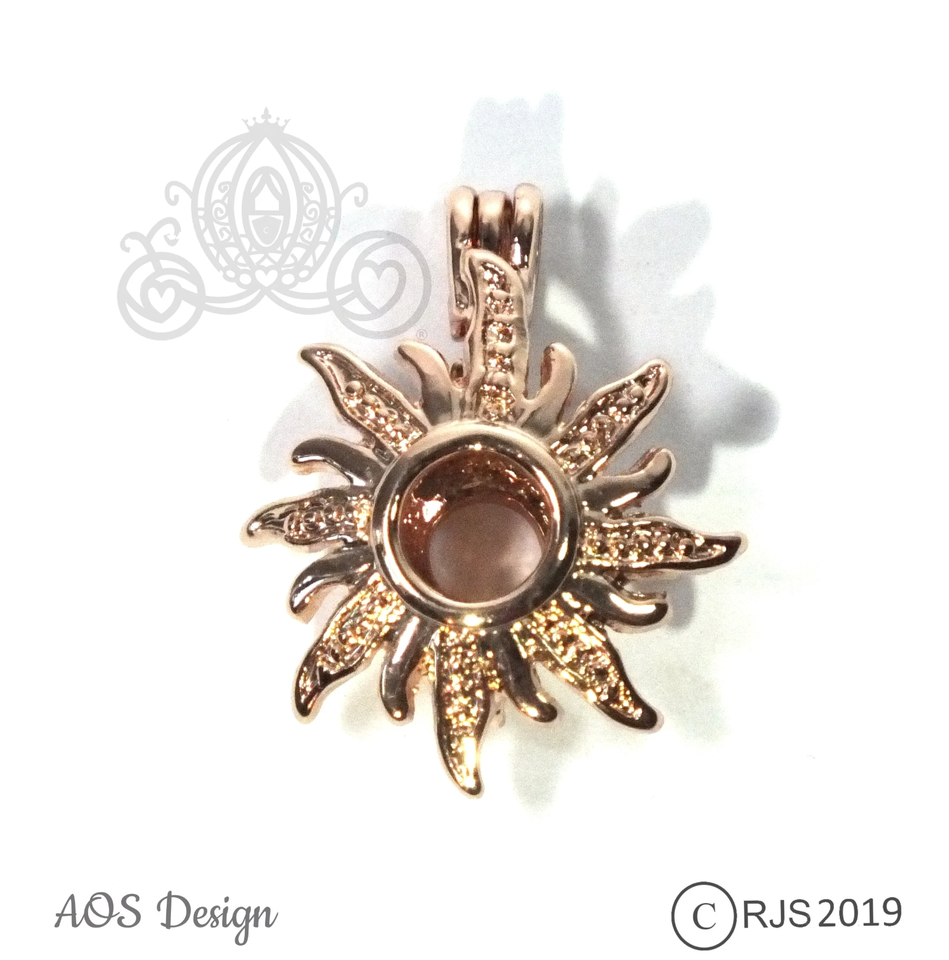 Tangled Lantern Sun Necklace Pearl Cage - Rose Gold Tangled Rapunzel ...