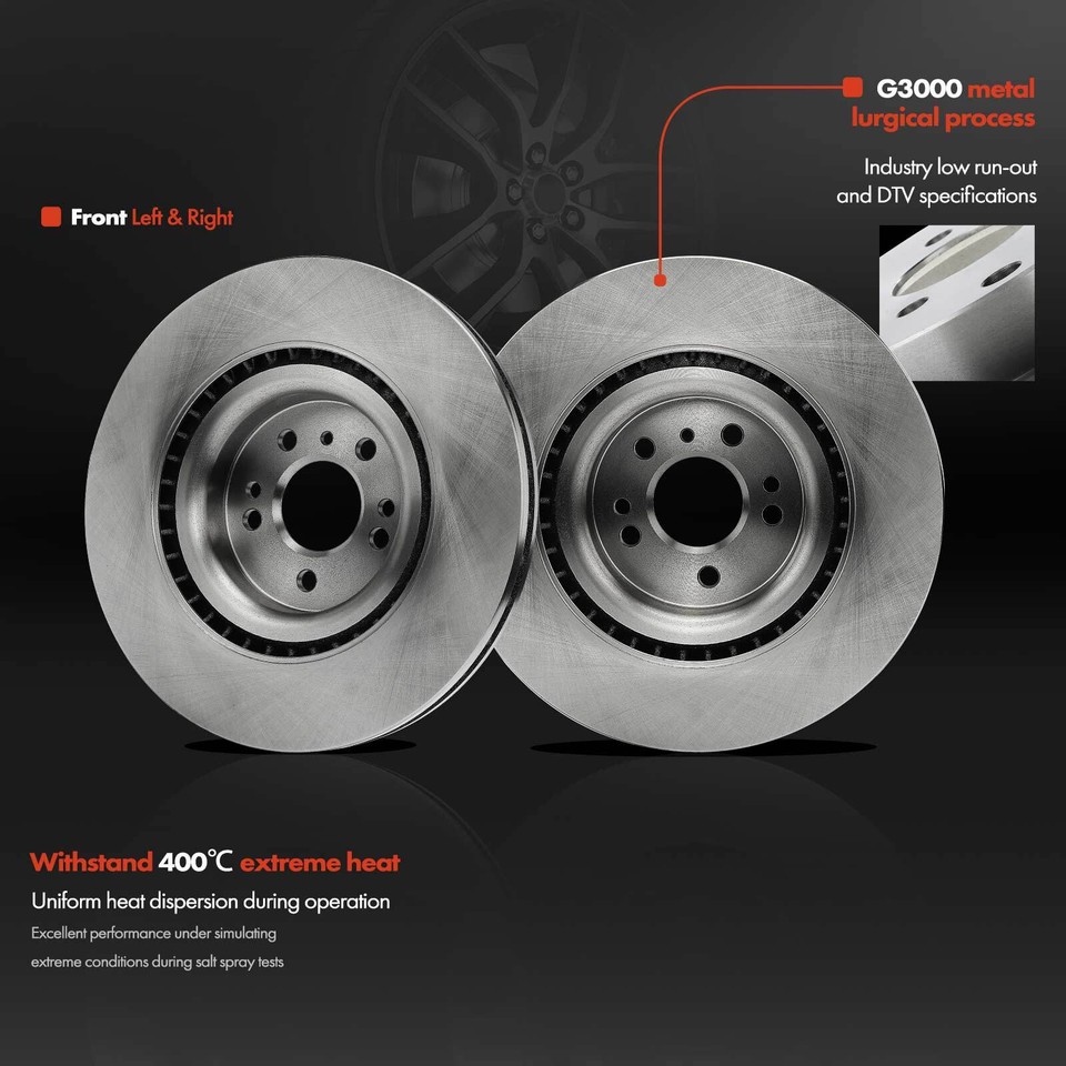 2Pcs Disc Brake Rotors for Mercedes-Benz W166 GL350 ML350 GLS450 Front ...