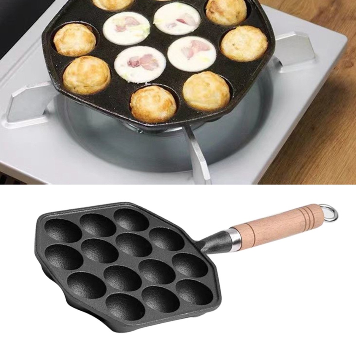 Takoyaki Pan Cast Iron