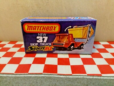 Matchbox Superfast No37 Skip Truck EMPTY Repro Box only,, NO TRUCK ...
