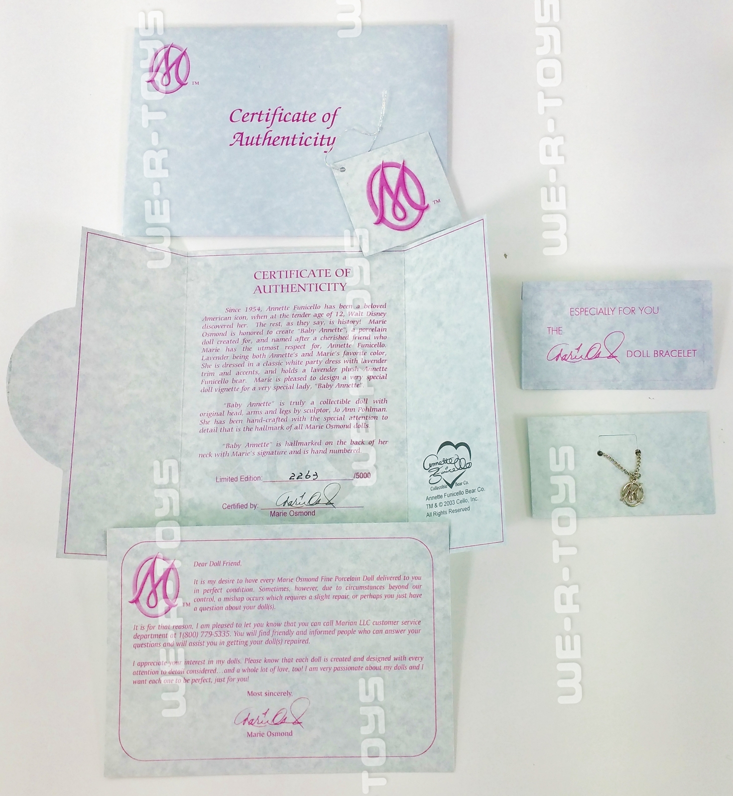 Marie Osmond Fine Collectibles Baby Annette 15" Porcelain Doll ...