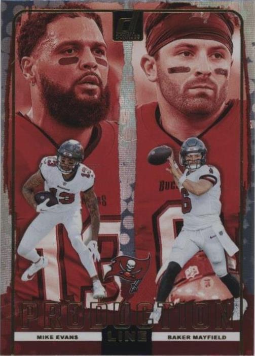 2024 Panini Donruss - Production Line Mike Evans, Baker Mayfield #5 for ...