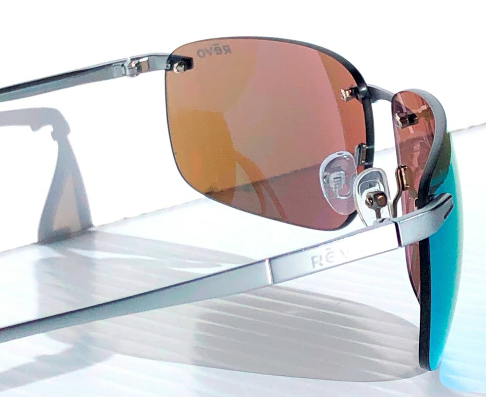 NEW* REVO DESCEND Z Metal Satin Chrome POLARIZED Blue Water Sunglass ...