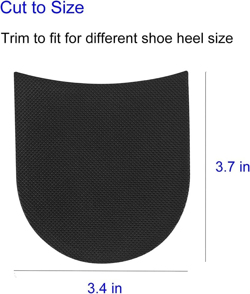 Shoe Repair Rubber Heels - Boot Heel Replacement 1/4 Inch (6.5mm) Thick ...