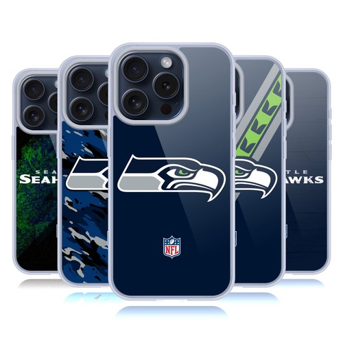 NFL SEATTLE SEAHAWKS LOGO GEL CASE COMPATIBLE WITH APPLE iPHONE PHONES ...