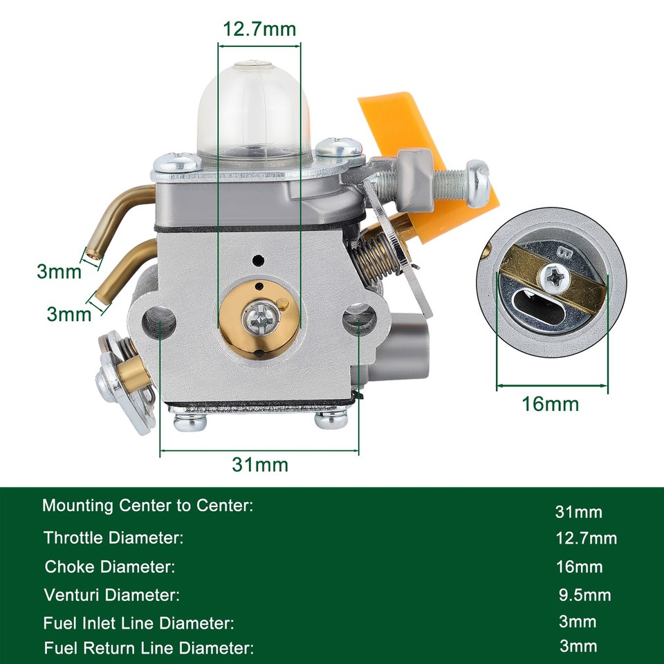 🔥 C1U-H60 30cc Carburetor For Ryobi EX26 Ryobi CS30 CS26 Craftsman 26cc ...