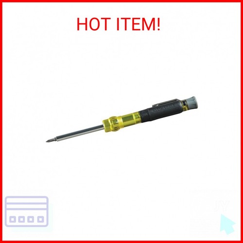Klein Tools 32613 Multi-Bit Screwdriver, Precision HVAC 3-in-1 Pocket ...