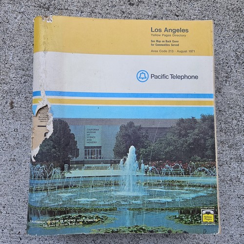 1971 Pacific Telephone YELLOW PAGES Directory | Los Angeles | Phone ...