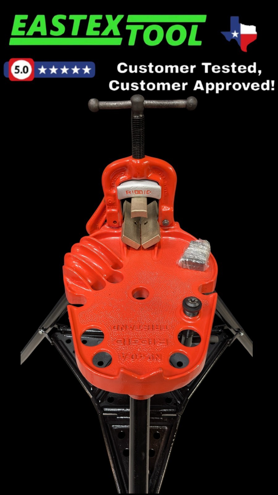 RIDGID 40130, 40A Portable Yoke Vise, 1/8 to W/NEW set of Jackson JP ...