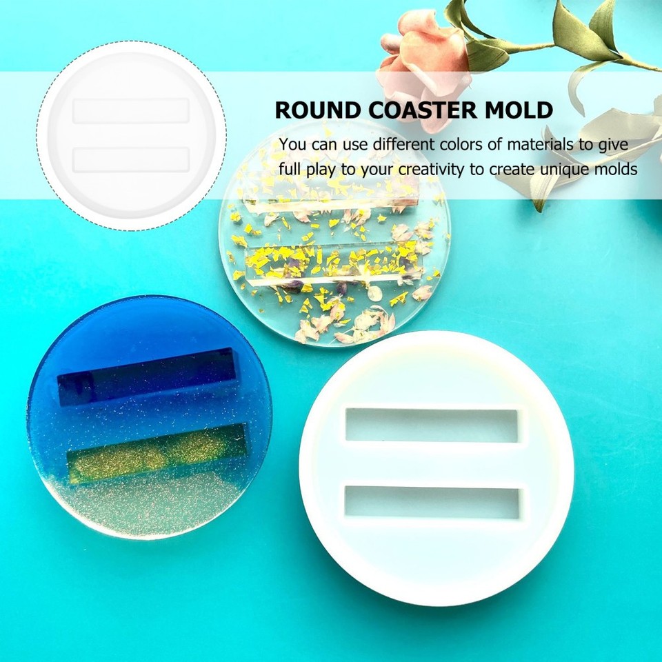 1 PZ Silicone Phone Phone Stampo Round Coaster Stampo Stampo Stampo ...