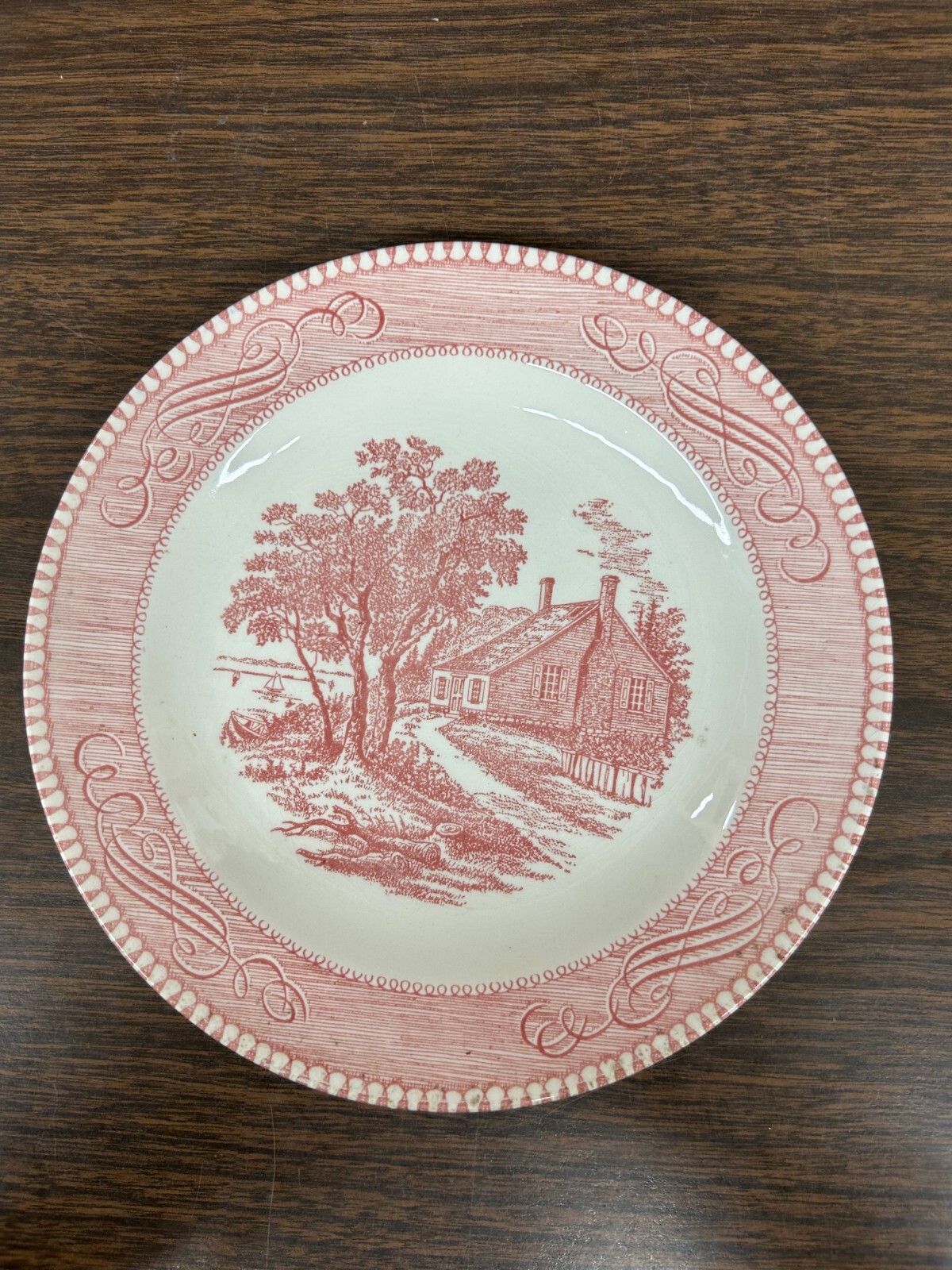 Currier & Ives Royal Ironstone Dinnerware--Red/Pink | eBay