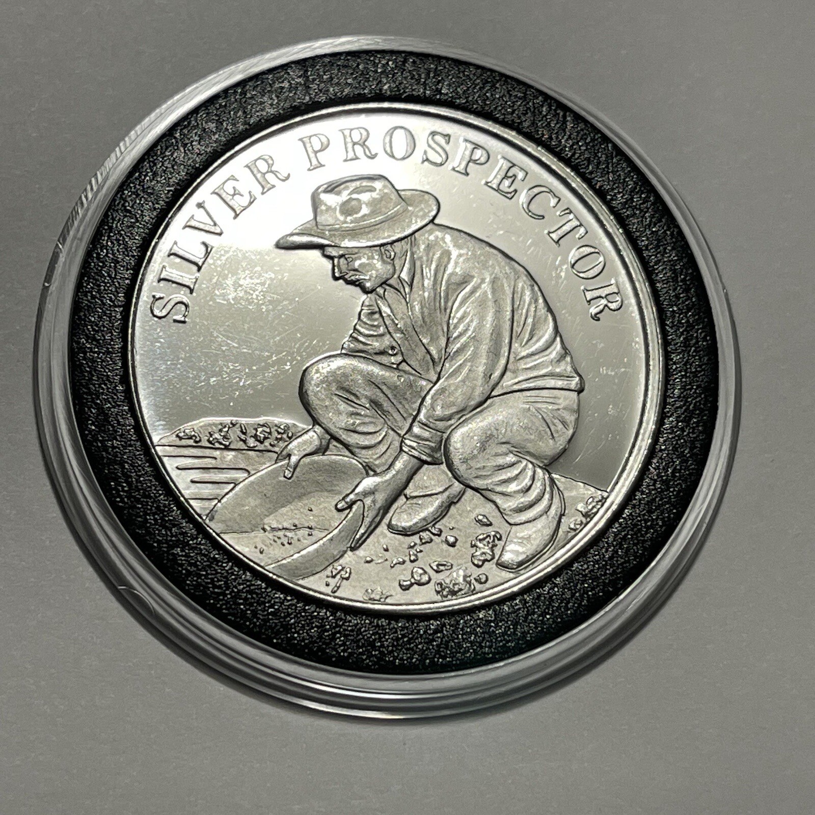 Silver Prospector Classic Coin 1 Troy Oz .999 Fine Silver Round Medal ...