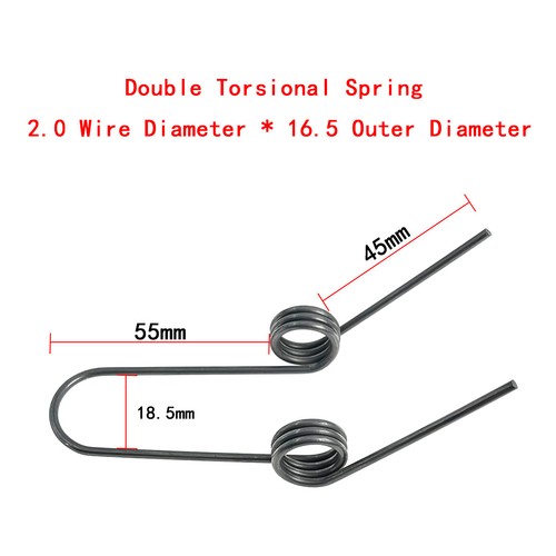 2pcs New Multifunctional Torsion Spring Steel Double 2mm Wire Diameter ...