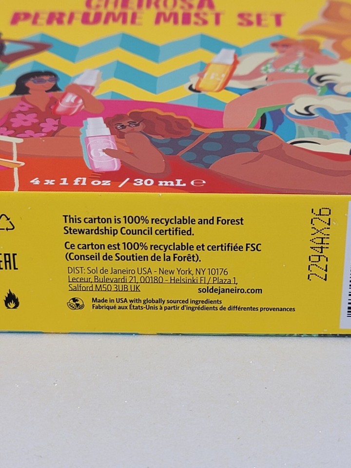 Sol De Janeiro CHEIROSA PERFUME MIST SET 68 62 40 59 Travel Size SEALED ...