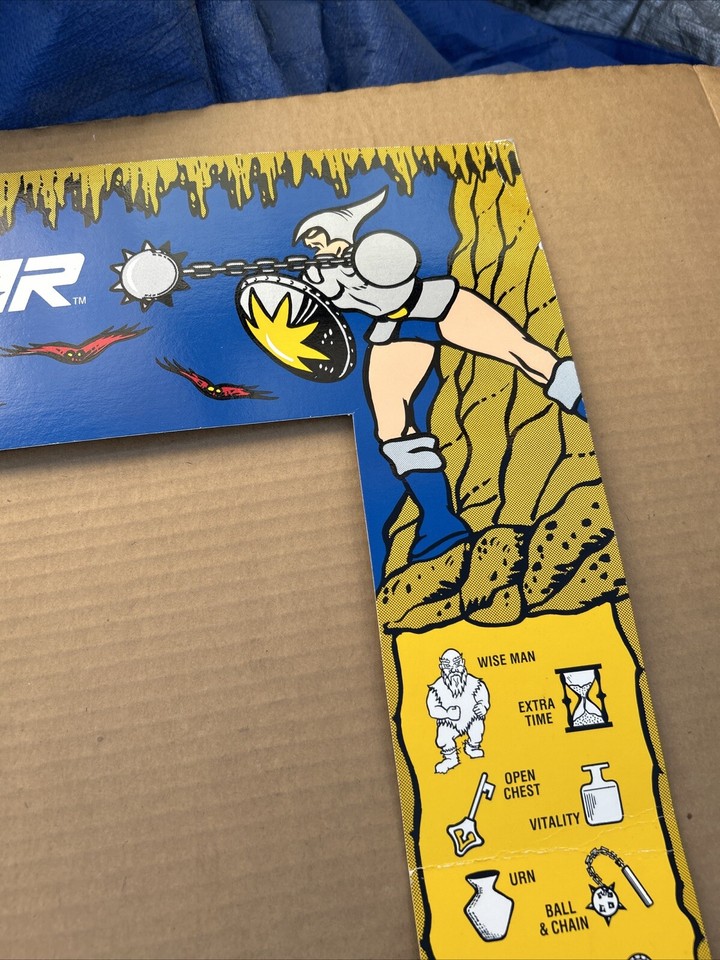 1 Old Capcom Black Tiger Monitor Bezel Original factory Arcade Video ...