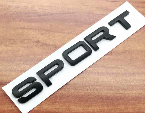 3D Matte Black Metal Sport Trunk Rear Emblem Badge Decal Stickers ...