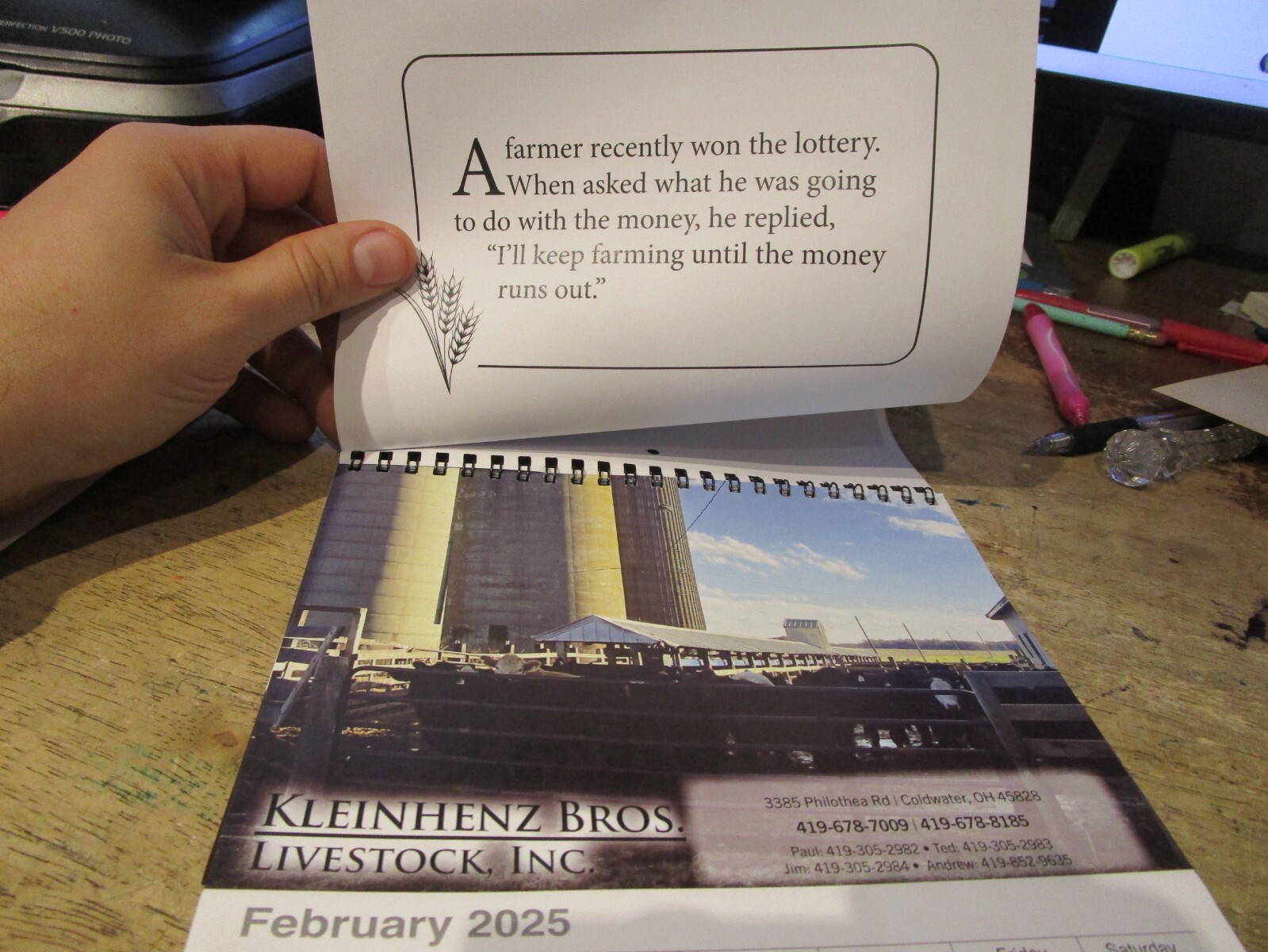 NEW 2025 FARM Farming Livestock Cattle Cows Steer Beef Calendar Wall ...