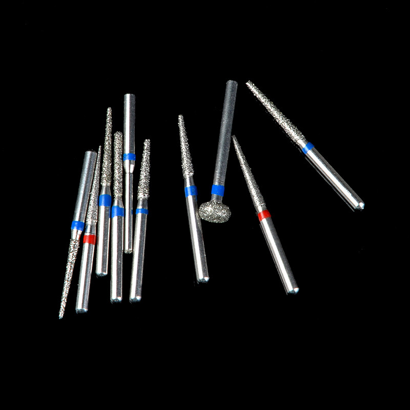 AZDENT FG-102 10 Piece Diamond Burs Crown Preparation Molar Kit for ...