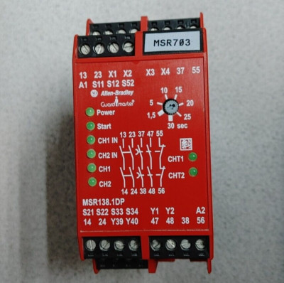 MSR138.1DP 440R-M23090 GUARDMASTER SAFETY RELAY 250VAC/24VDC 6/3A WOW ...