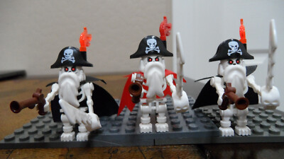 ThreeT224 LEGO Castle Pirates Skeleton Ship Captain Minifigure from ...