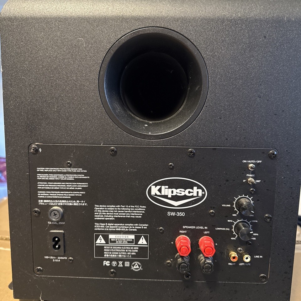 Klipsch SW-350 Powered Subwoofer 743878021073 | eBay