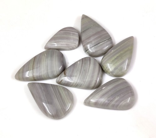 Natural Banded Serpentine Pear Cabochon Gemstone For Jewelry Making 111 ...
