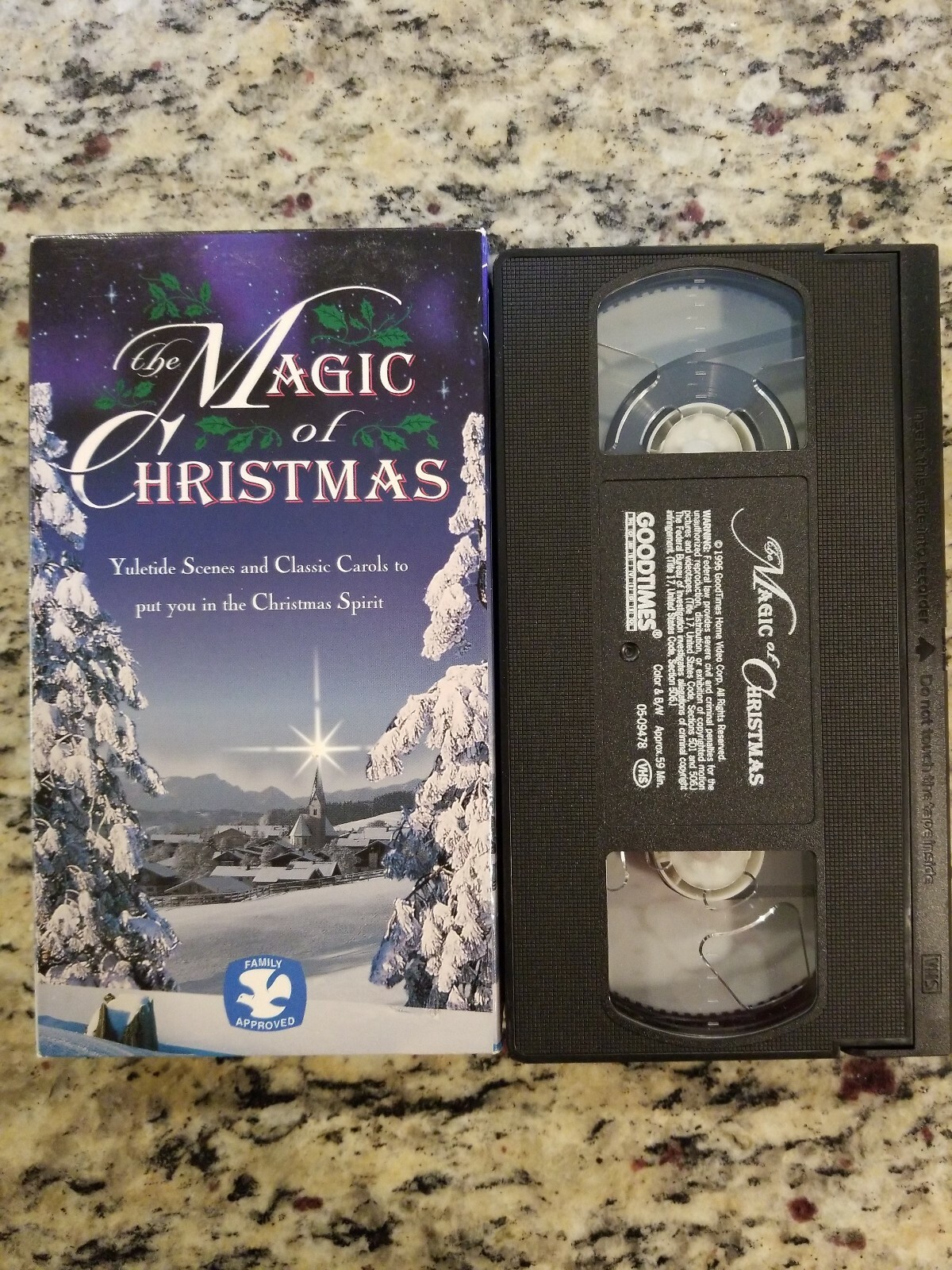 THE MAGIC OF CHRISTMAS YULETIDE SCENES VHS RARE TITLE TESTED FREE SHIP ...